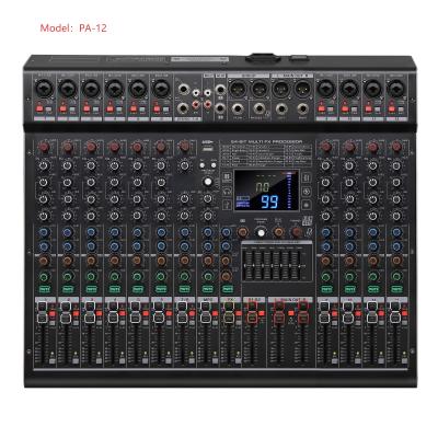 China The Professional 12-Channel Mixer Is Engineered To Deliver High-Fidelity Audio Performance For Live Sound Reinforcement, Theatrical Productions, Concert Tours, And Large-Scale Entertainment Venues. for sale