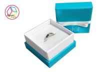 China Custom Luxury Jewelry Paper Gift Box with Velvet Insert for Necklace Ring for sale