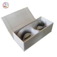 China Custom White Fancy Paper Gift Box for Lashes Packaging with Embossing 1000000pcs Supply for sale