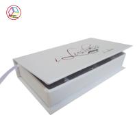 China Custom White Fancy Paper Gift Box for Lashes Packaging with Embossing 1000000pcs Supply for sale