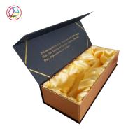 China Black Wine Bottle Packaging Boxes Printing Handling Matt Lamination for sale
