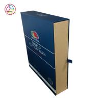 China Unique Sliding Drawer Gift Boxes Surface Treatment Gold Foil Stamping for sale