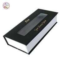 China Small Cardboard Presentation Boxes Black Color CMYK Pantone Printing for sale