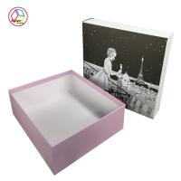 China Pink Fancy Paper Gift Box , Slide Open Gift Boxes UV Coating Feature for sale