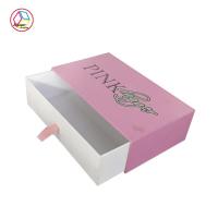 China Pink Fancy Paper Gift Box , Slide Open Gift Boxes UV Coating Feature for sale