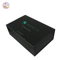 China Large Rigid Cardboard Magnetic Closure Gift Box Navy Fancy Paper for sale
