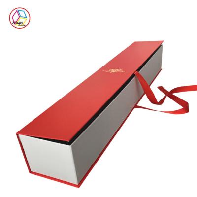 China Custom Satin Ribbon Tie Closure Gift Box Recyclable ISO9001 1000000pcs Supply for sale
