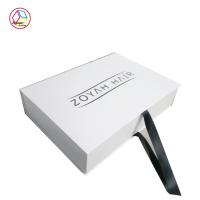 China Custom Satin Ribbon Tie Closure Gift Box Recyclable ISO9001 1000000pcs Supply for sale