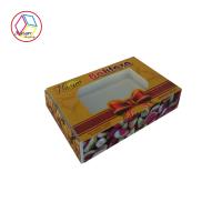 China Custom White Cardboard Gift Box with PVC Window CMYK Offset Printing 500pcs MOQ for sale