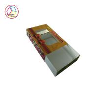 China Custom White Cardboard Gift Box with PVC Window CMYK Offset Printing 500pcs MOQ for sale