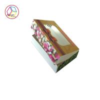 China Custom White Cardboard Gift Box with PVC Window CMYK Offset Printing 500pcs MOQ for sale