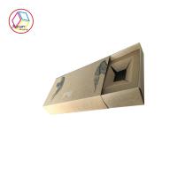 China Custom Brown Kraft Paper Gift Boxes with Window 500pcs MOQ Eco Friendly for sale