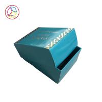 China Navy Color Fancy Cardboard Gift Boxes Gold Foil Stamping OEM Custom 1.5-3mm Thickness for sale