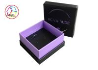 China Small Silver Ring Jewelry Gift Box Surface Treatment Matt Lamination for sale