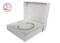 China Small Silver Ring Jewelry Gift Box Surface Treatment Matt Lamination for sale