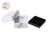 China White Marble Jewelry Box With Foam Insert Surface Treatment Matt Lamination for sale