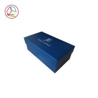 China Luxury Jewellery Packaging Boxes Navy Color Customized Logo Printing for sale