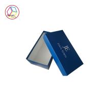 China Luxury Jewellery Packaging Boxes Navy Color Customized Logo Printing for sale