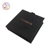 China Foldable Jewelry Paper Gift Box Gold Foil Stamping Silk Insert OEM Service for sale