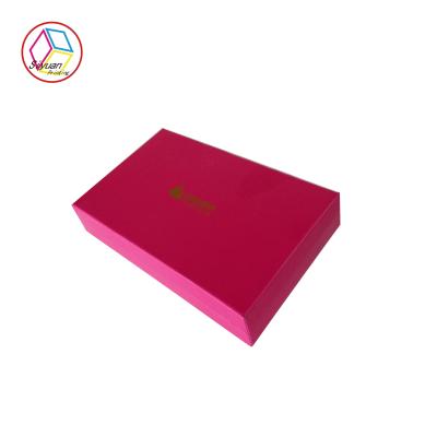China Luxury Rosy Jewelry Paper Gift Box with Silk Custom Size OEM 1000000pcs for sale