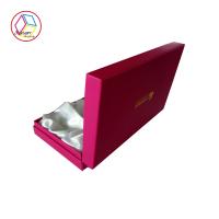 China Luxury Rosy Jewelry Paper Gift Box with Silk Custom Size OEM 1000000pcs for sale