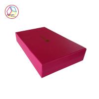 China Luxury Rosy Jewelry Paper Gift Box with Silk Custom Size OEM 1000000pcs for sale