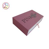 China Pink Jewelry Paper Gift Box / Sliding Drawer Gift Boxes Cutomized Size for sale