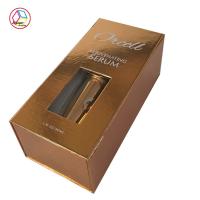 China Gold Color Cosmetic Gift Box with Plastic Insert Customizable Packaging for Makeup for sale