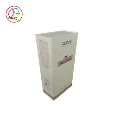 China White Cosmetic Gift Box Textured Surface Paper Material Eco - Friendly for sale