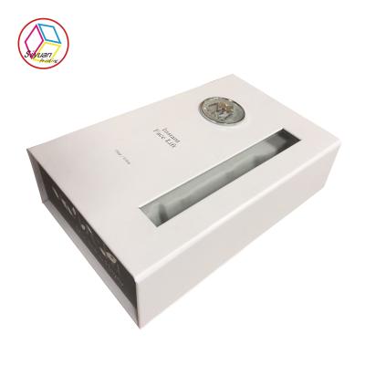 China Sustainable Paper Cosmetic Box With Transparent PVC Window Eco - Friendly for sale