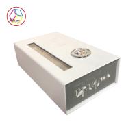 China Sustainable Paper Cosmetic Box With Transparent PVC Window Eco - Friendly for sale