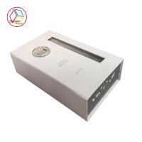 China Sustainable Paper Cosmetic Box With Transparent PVC Window Eco - Friendly for sale