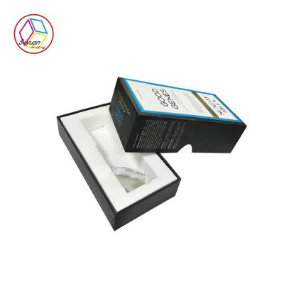 China Natural Cosmetic Gift Box Full Size Beauty Box with Gold Foil Stamping Custom 10x10x5cm for sale