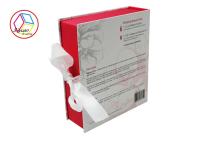China Red Cosmetic Gift Box / Cardboard Makeup Box ISO9001 Certification for sale