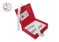 China Red Cosmetic Gift Box / Cardboard Makeup Box ISO9001 Certification for sale
