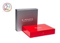 China Custom Cosmetic Gift Paper Box with Embossed Logo ISO9001 Certified 250gsm for sale