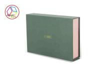 China Custom Sliding Cosmetic Gift Box Rectangle Shape 250gsm Grey Board for sale