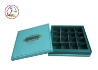 China Custom Empty Chocolate Gift Boxes Green CMYK Pantone Printing Food Safe Paper Packaging for sale