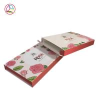 China Rose Flavor Empty Chocolate Gift Boxes Decorative Paper Packaging 8x8x2 inch for sale