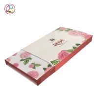 China Rose Flavor Empty Chocolate Gift Boxes Decorative Paper Packaging 8x8x2 inch for sale