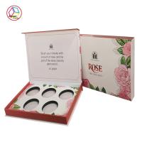 China Rose Flavor Empty Chocolate Gift Boxes Decorative Paper Packaging 8x8x2 inch for sale