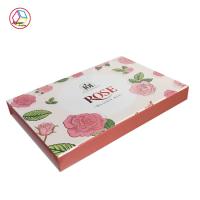 China Rose Flavor Empty Chocolate Gift Boxes Decorative Paper Packaging 8x8x2 inch for sale