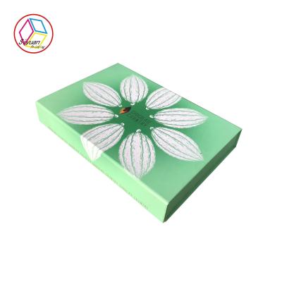 China Flower Style Empty Chocolate Gift Boxes 8x8x3 Inch Custom Paper Packaging for Christmas for sale
