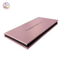 China Foldable Empty Chocolate Gift Boxes Pink Color Flat Pack 20x20x5cm Customizable for sale