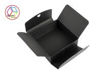 China Black Paper Cupcake Boxes Thin Paper CMYK Pantone Printing PET Insert for sale