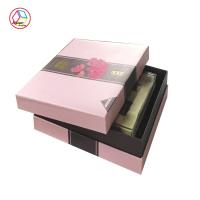 China 2 Piece Takeaway Cake Boxes Square Shape Kraft Paper Coated Paper for sale