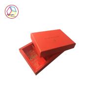 China Red Paper Cupcake Boxes , Cupcake Favor Boxes With Clear Window for sale