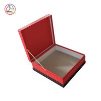 China Square Perfume Packaging Box Red Color Custom Size 250-2000gsm Paper for sale