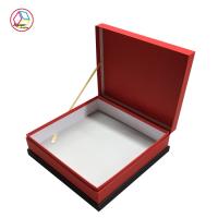 China Square Perfume Packaging Box Red Color Custom Size 250-2000gsm Paper for sale