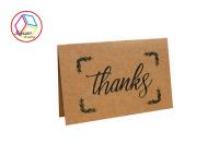 China Brown Clolor Custom Card Printing , Printable Business Cards Unique Design for sale